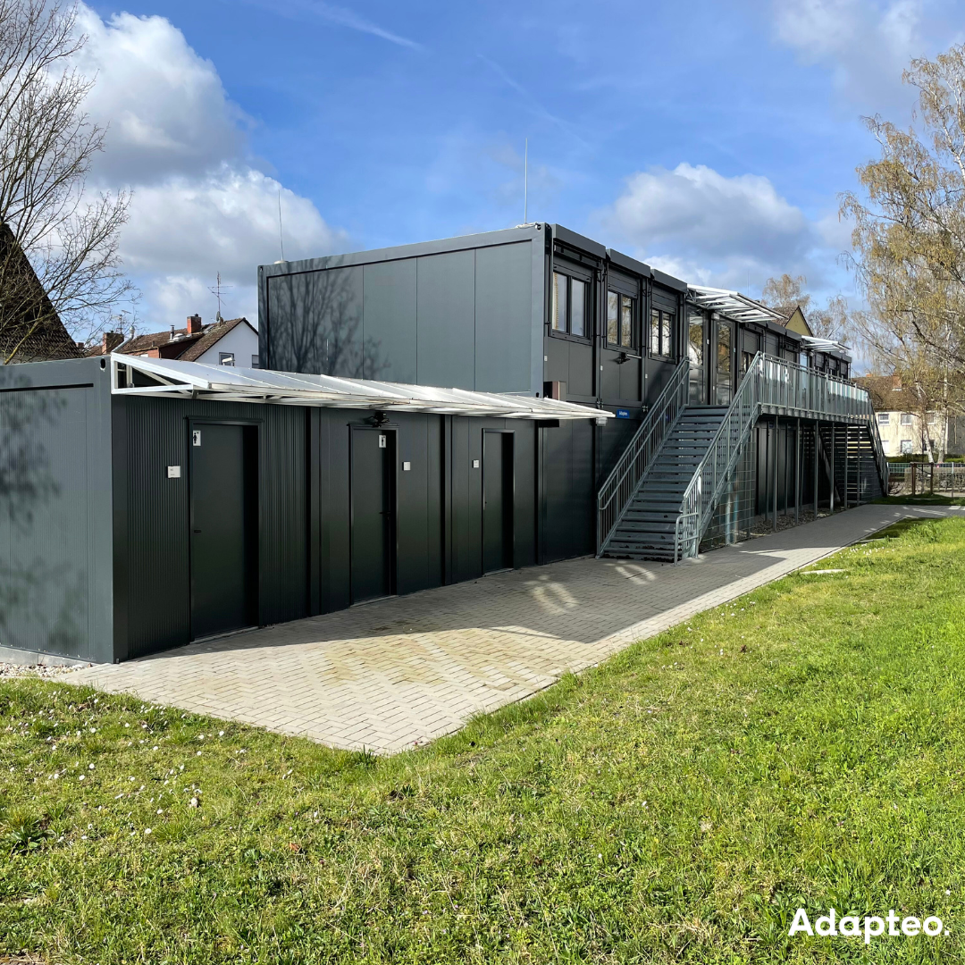 Flexible Mietcontainer und Kaufsysteme für modulare Gebäude | Adapteo